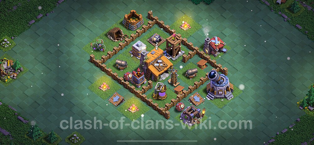Top Builder Hall Level 3 Anti 3 Stars Base - Clash of Clans 2023 - BH3, #54