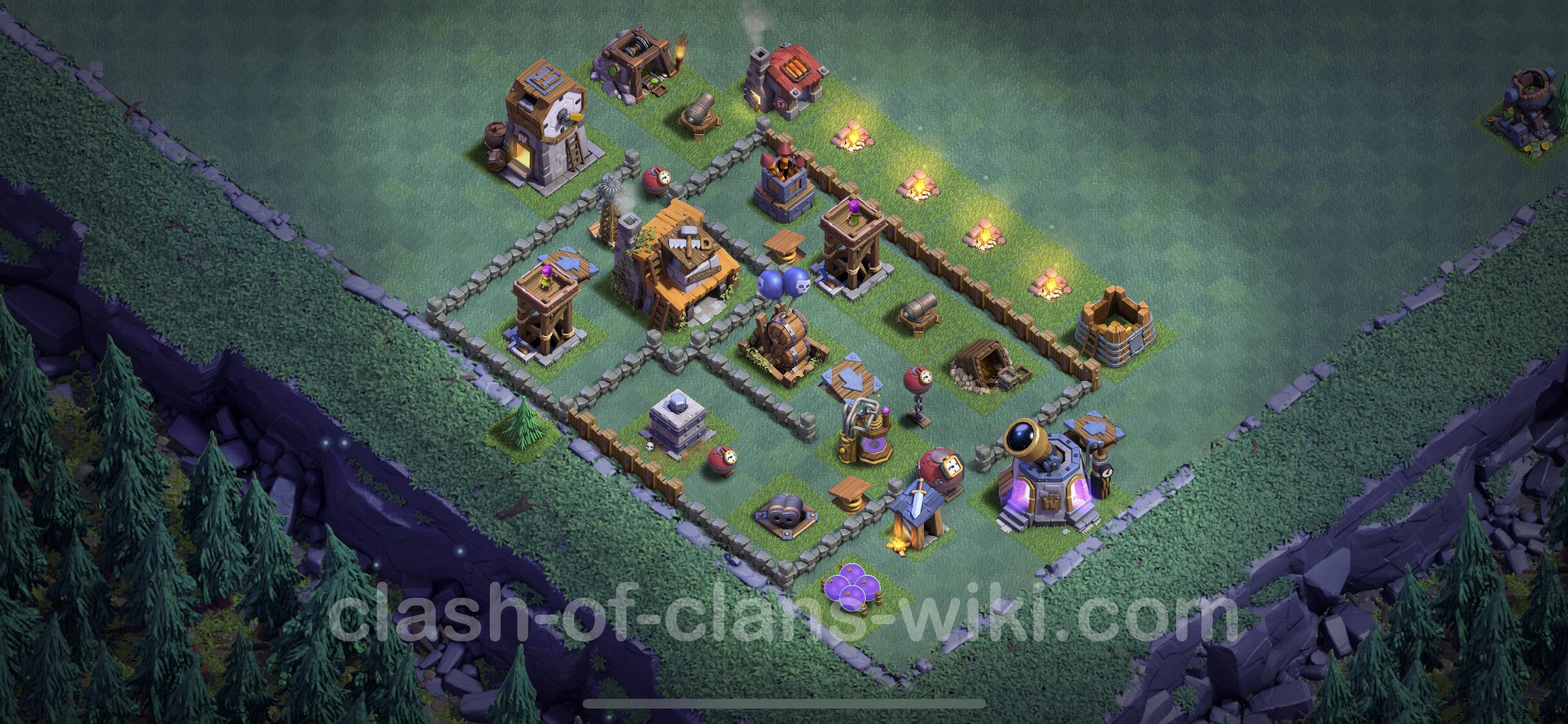 Meisterhütte LvL 4 Max Base + Link / Layout - Nachtdorf COC Clash of ...
