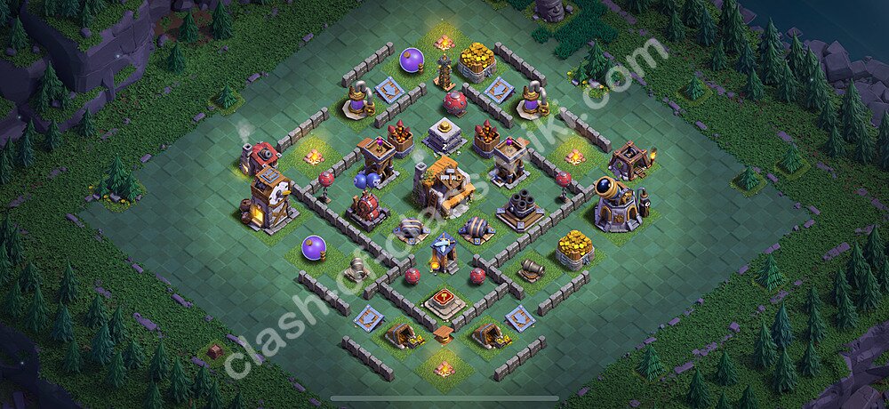 Top Builder Hall Level 5 Anti Everything Base with Link - Clash of ...