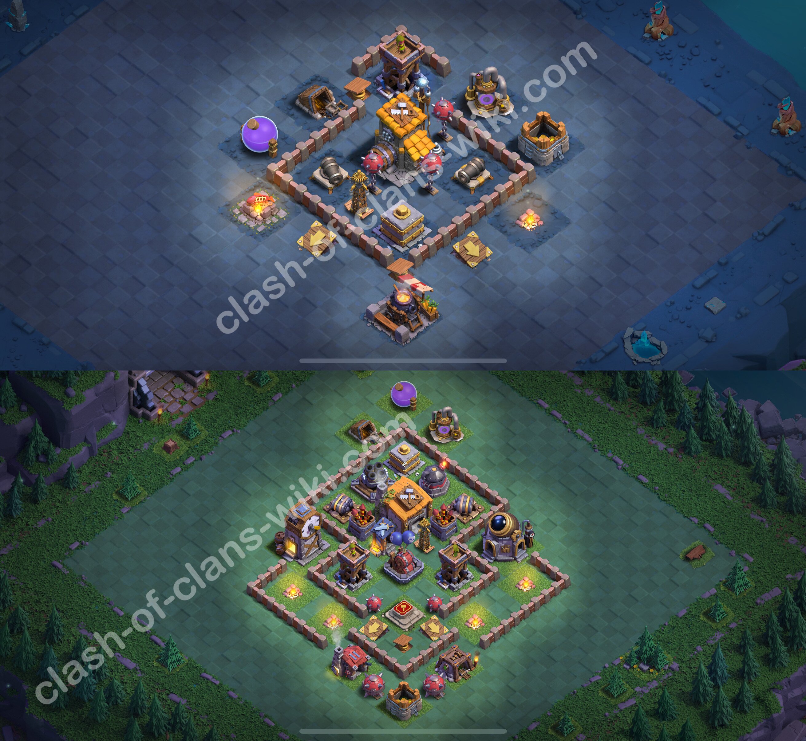 Meisterhütte LvL 6 Anti 2 Sterne Base + Link / Layout - Nachtdorf COC ...