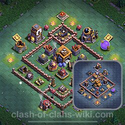 Top Builder Hall Level 7 Base Layouts with Links for COC Clash of Clans ...