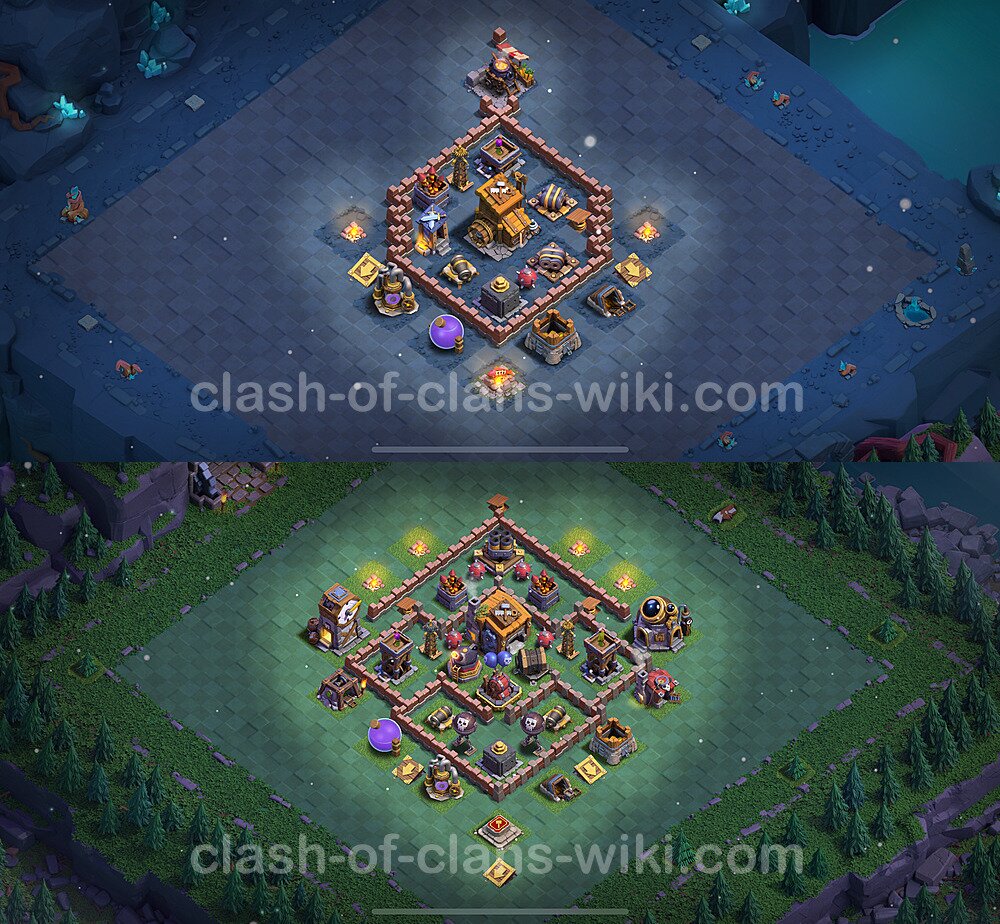 Best Builder Hall Level 7 Base with Link - Clash of Clans 2023 - BH7 ...