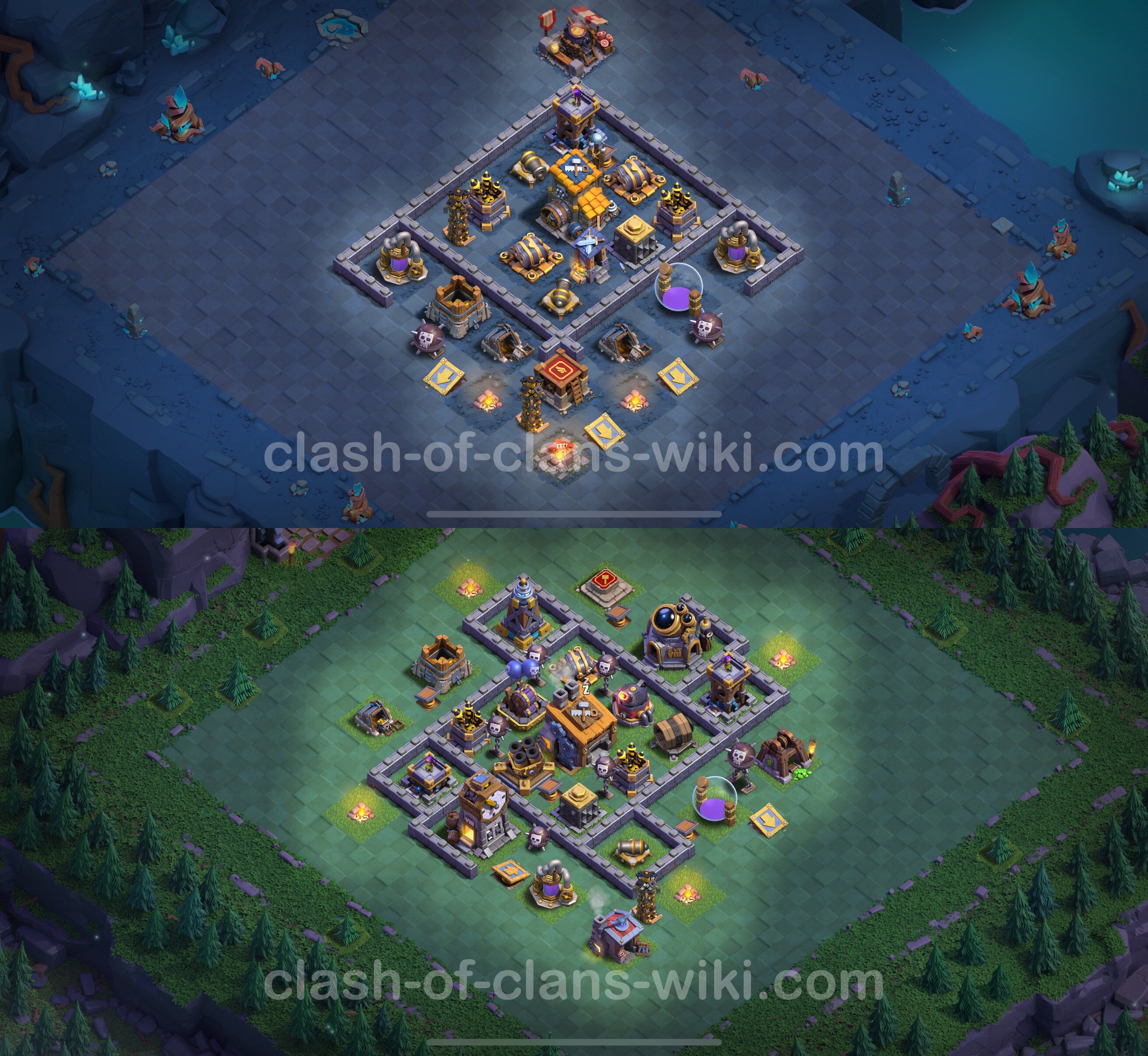 Meisterhütte LvL 8 Anti 2 Sterne Base + Link / Layout - Nachtdorf COC ...