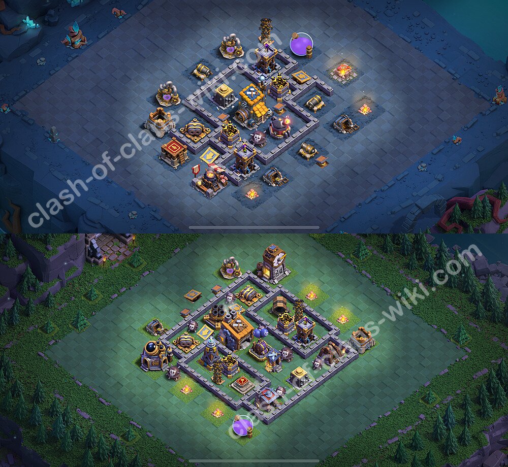 Best Builder Hall Level 8 Base with Link - Clash of Clans 2022 - BH8 ...