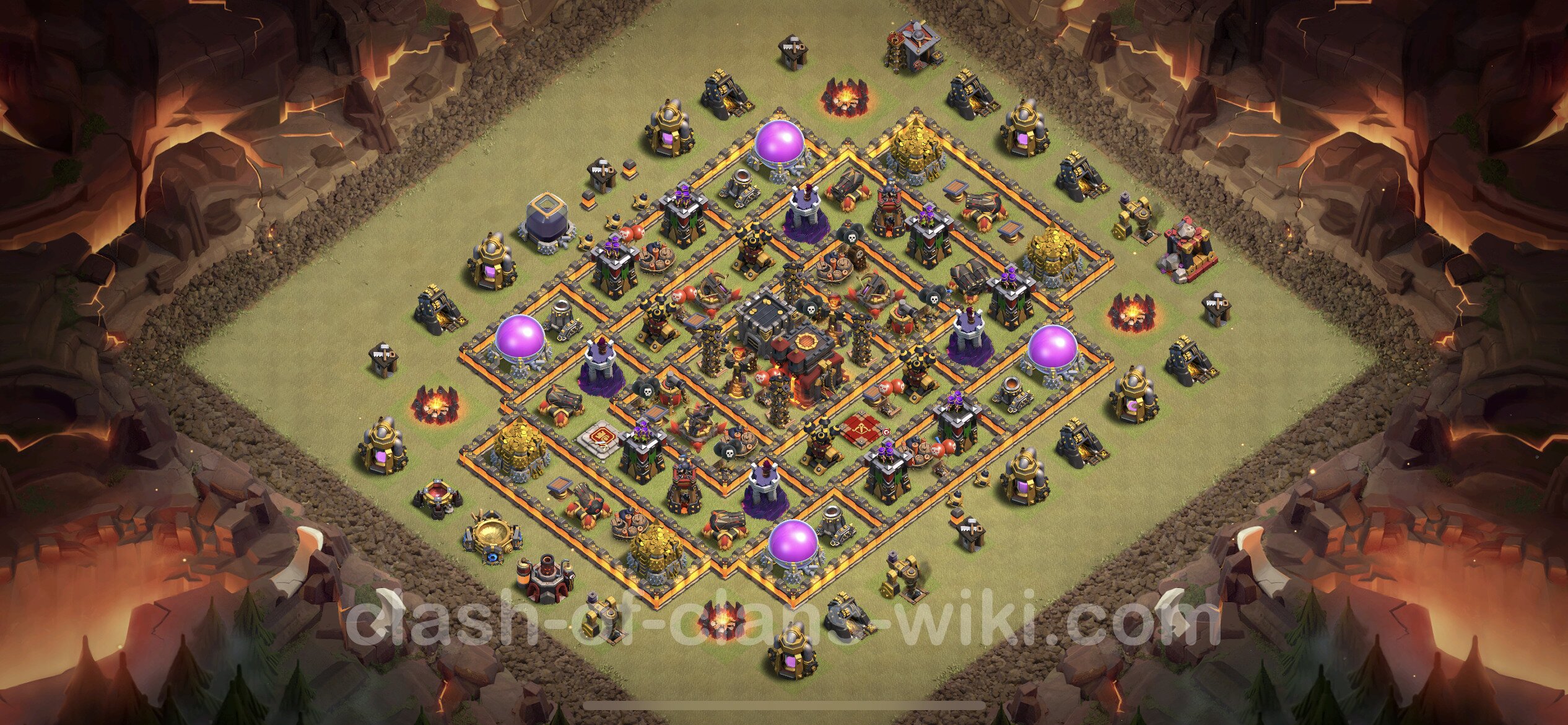 Best Anti 3 Stars War Base TH10 with Link, Anti Everything - Town Hall Level 10 CWL Base Copy, #118