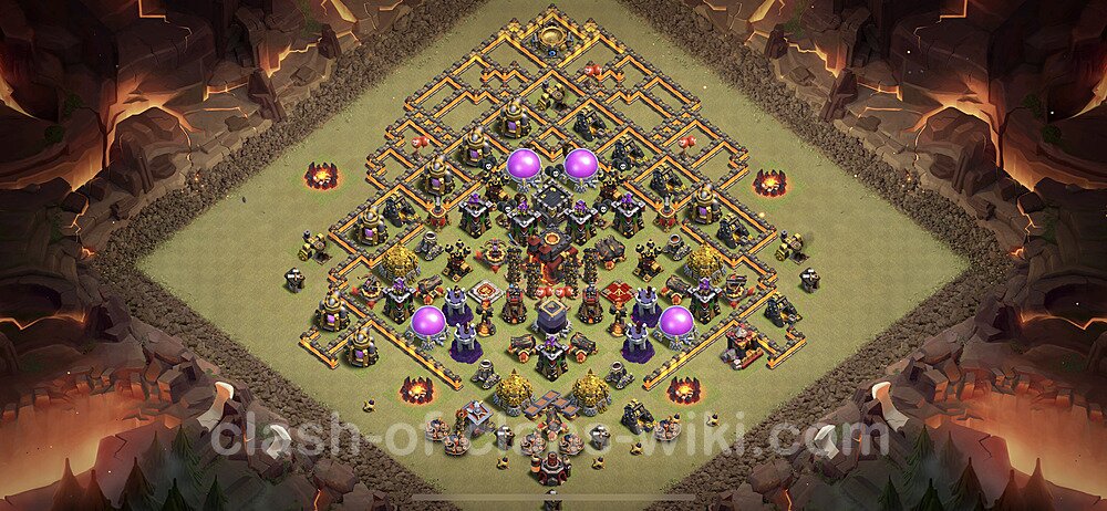 Best Max Levels War Base TH10 with Link, Anti Everything - Town Hall ...