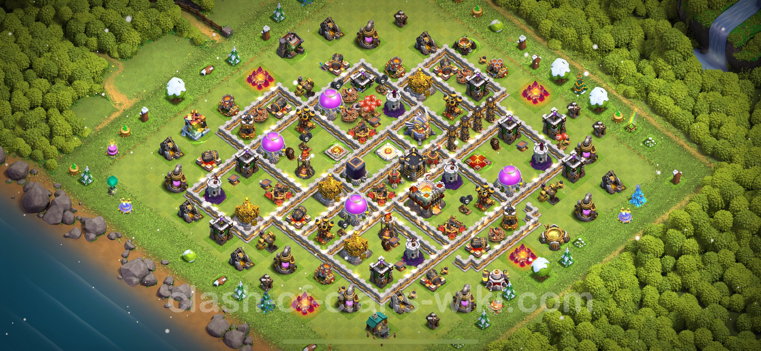 Die Anti Alles Base Rathaus Level 11 + Link, Hybrid - COC Clash of Clans 2023 - TH11 / RH11, #1255