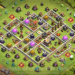 Best TH11 Trophy/Defense Base Layouts with Links 2023 - Copy Town Hall Level 11 COC Trophy Bases
