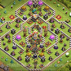 Best TH11 Trophy/Defense Base Layouts with Links 2023 - Copy Town Hall Level 11 COC Trophy Bases