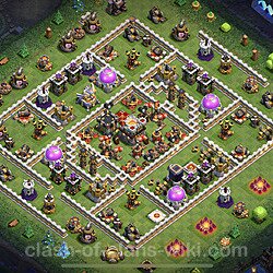 Copy Best Anti 3 Stars TH11 COC Defense Base, Hybrid 2023 - Town Hall ...
