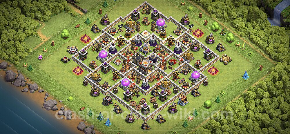 Farming Base TH11 with Link, Hybrid, Anti 3 Stars - Clash of Clans ...