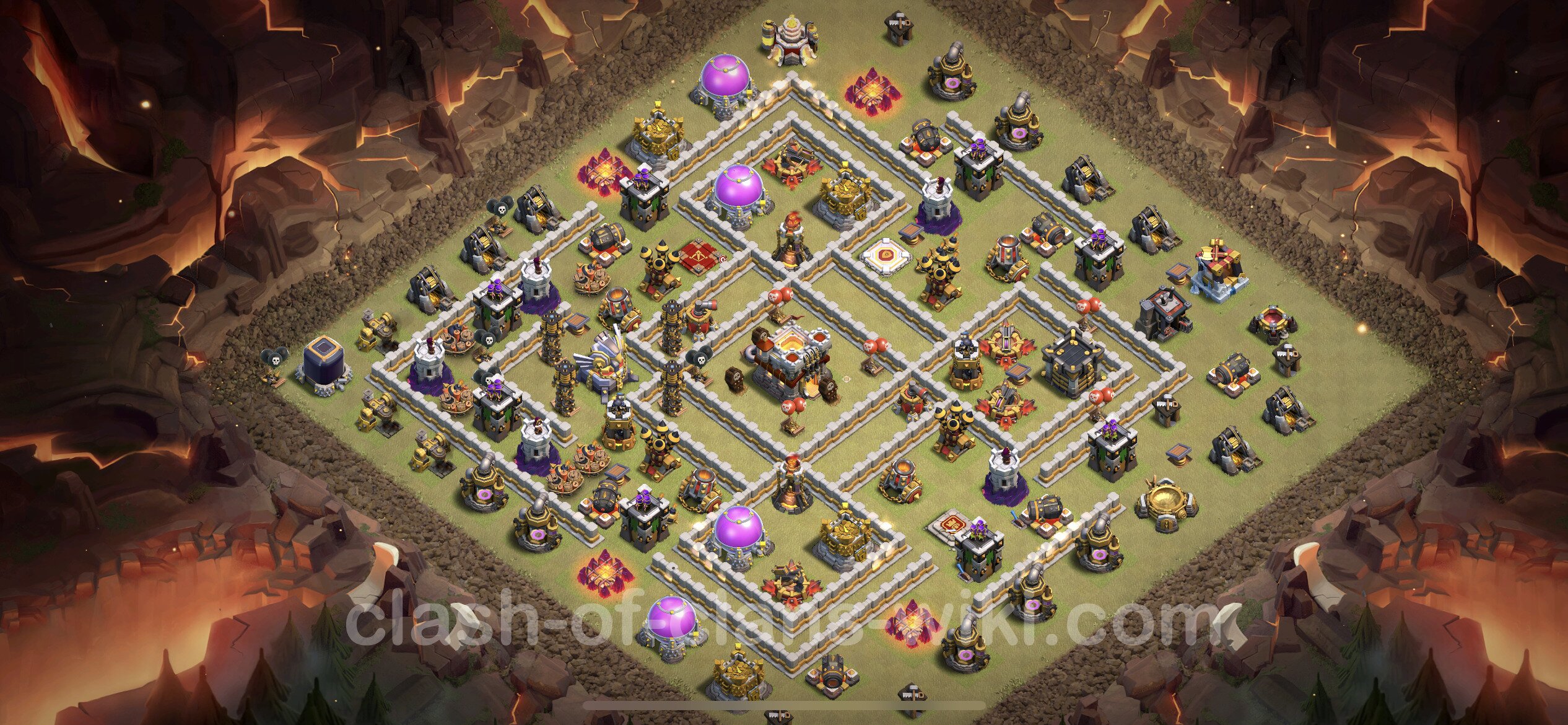 Best Anti 3 Stars War Base TH11 with Link - Town Hall Level 11 CWL Base ...