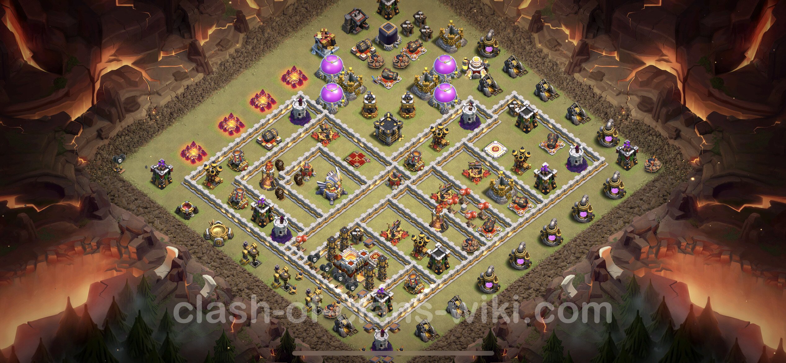 Diseño para Guerra Ayuntamiento nivel 11 Copiar, Anti Todo - COC TH11 ...