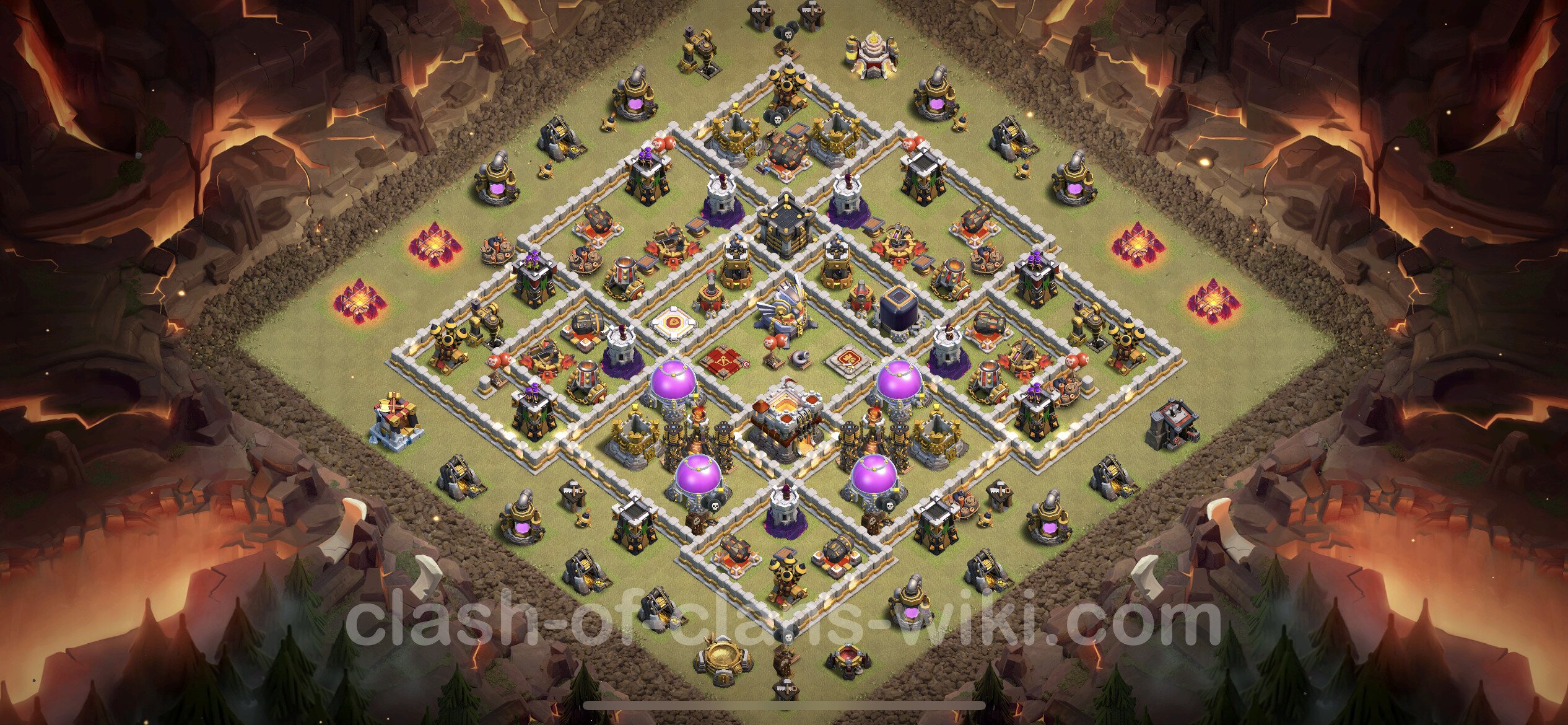 Best Anti 3 Stars War Base TH11 with Link, Hybrid 2022 - Town Hall ...