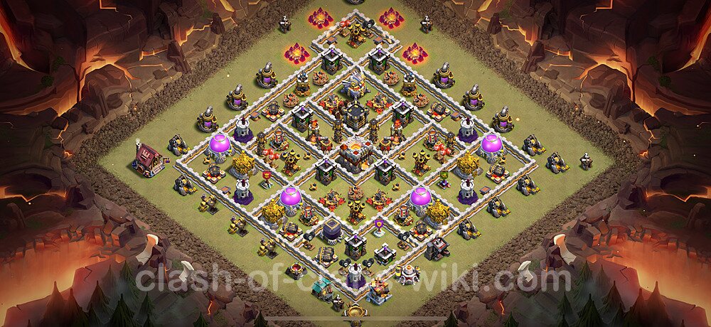 Die Max War Base RH11 + Link, Legend League - COC Kriegsbase Rathaus ...