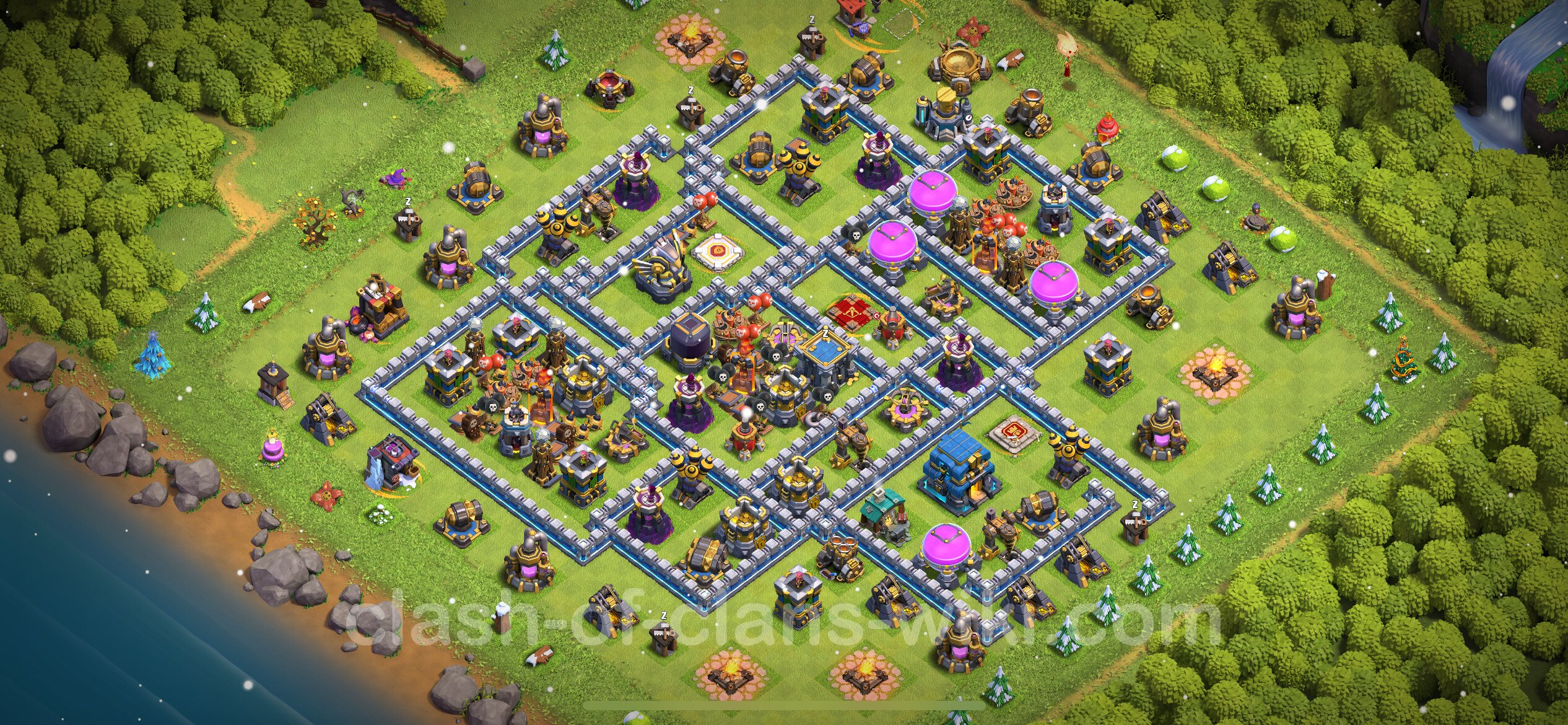Farming Base TH12 with Link, Anti 3 Stars, Anti Everything - Clash of ...