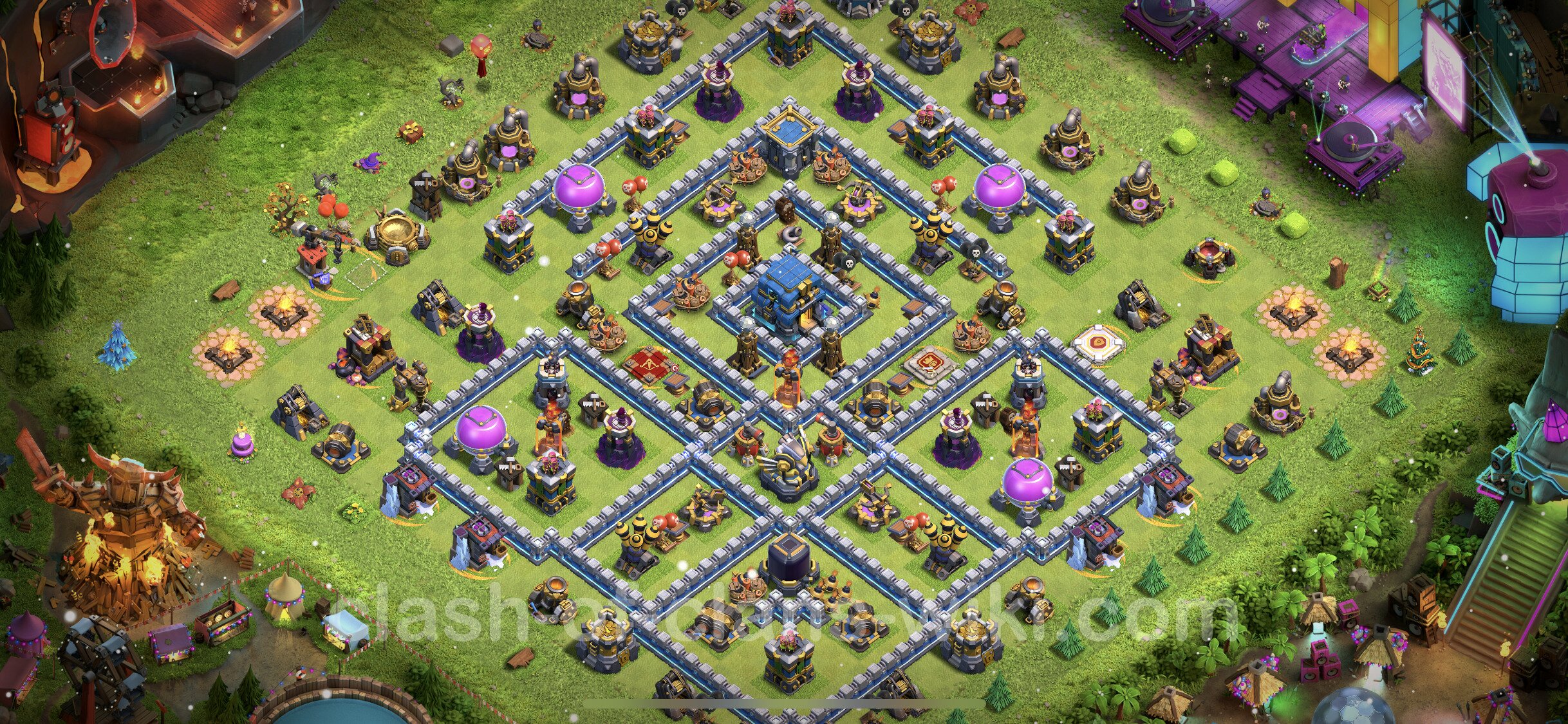 Farming Base TH12 Max Levels With Link Legend League Town Hall Level