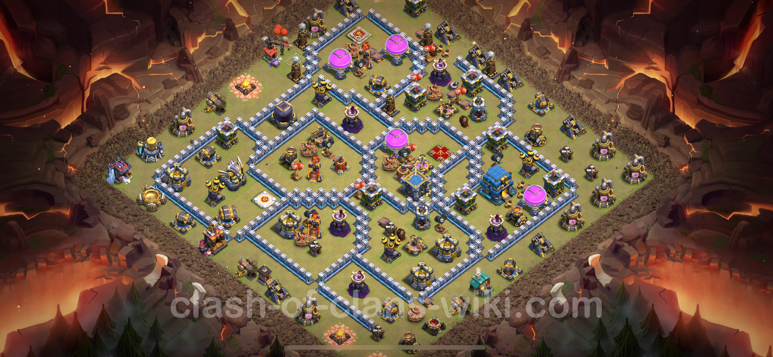Best War Base TH12 with Link, Hybrid 2023 - Town Hall Level 12 CWL Base ...