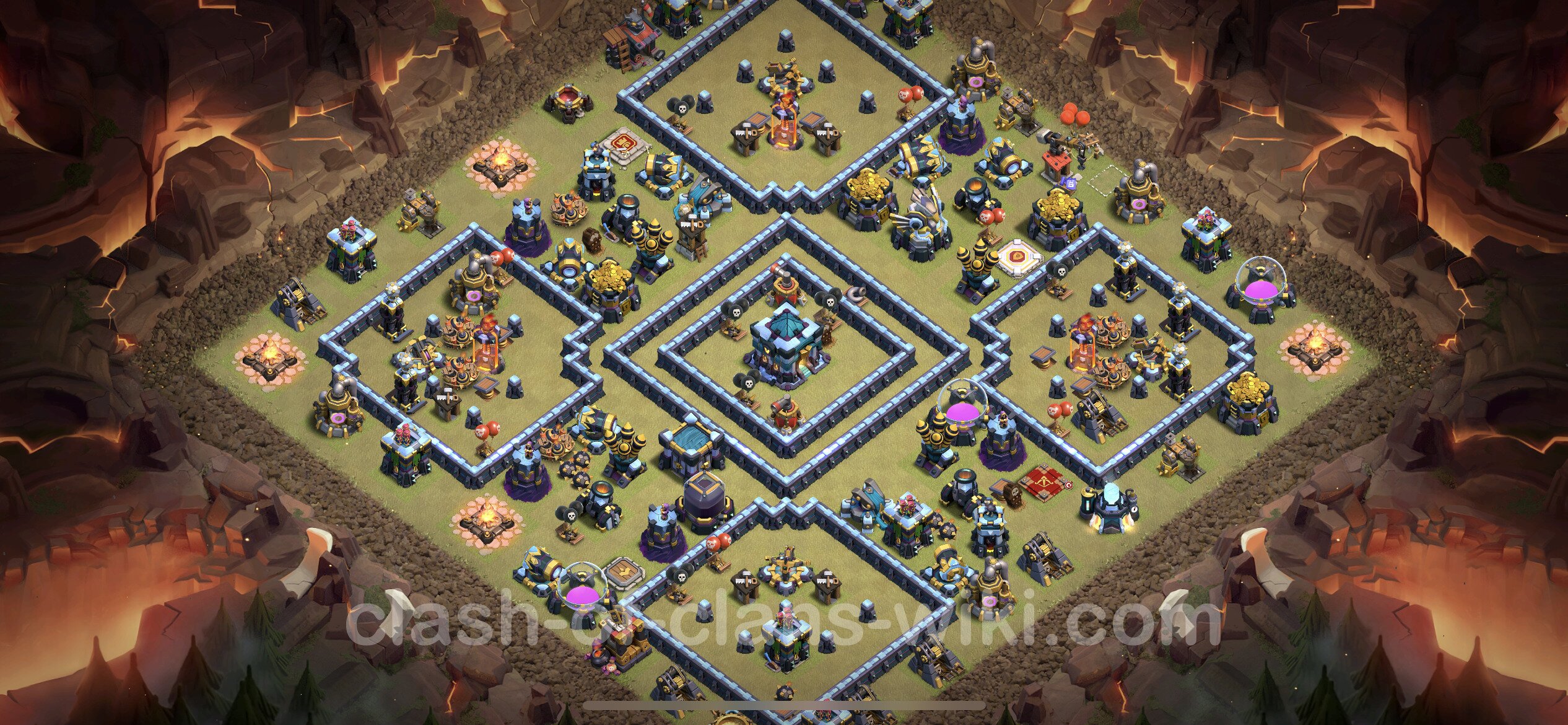 Die War Base Rh13 Link Anti Air Electro Dragon Legend League