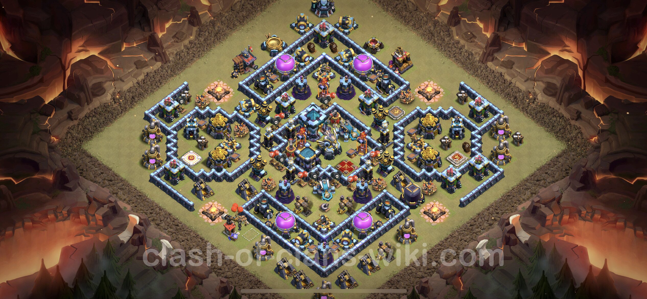 Die Anti 2 Sterne War Base RH13 + Link, Legend League - COC Kriegsbase ...