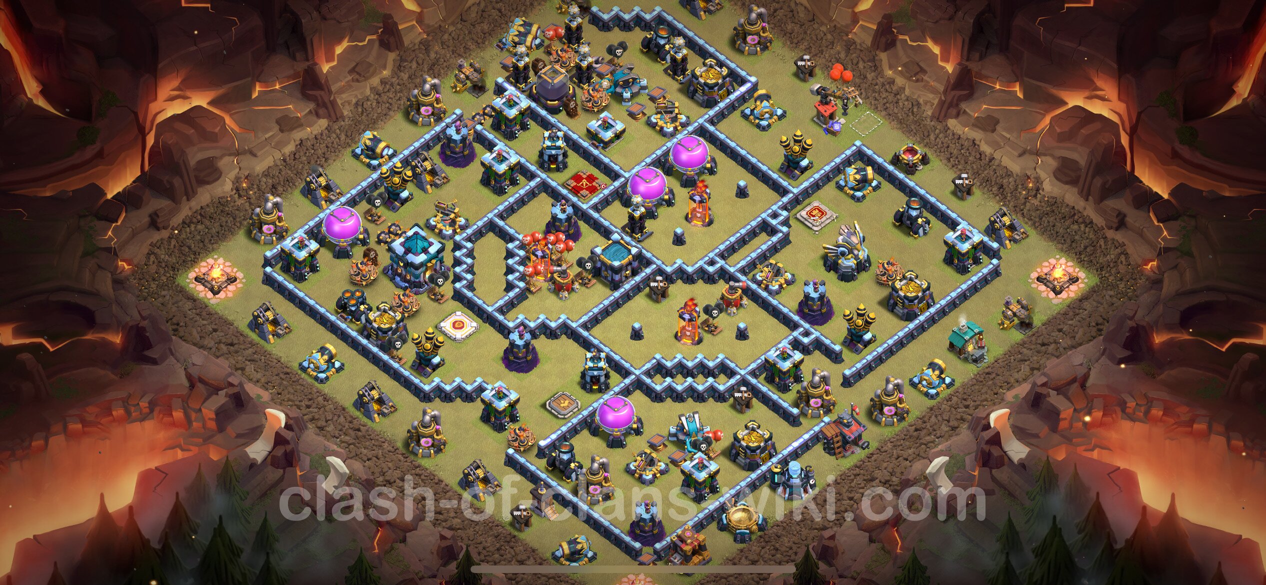 Best War Base TH13 with Link, Anti Everything, Hybrid 2023 - Town Hall Level 13 CWL Base Copy, #1396