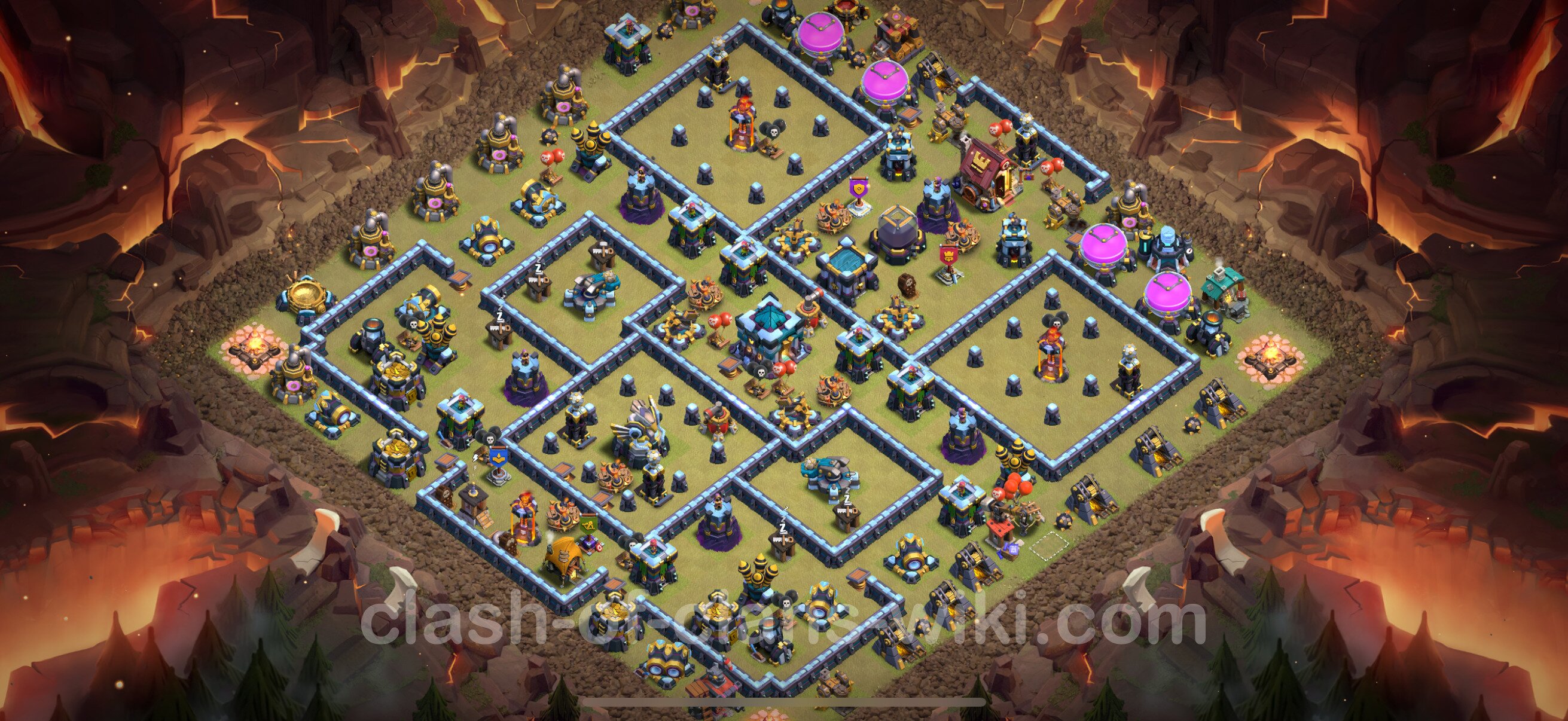 Best War Base TH13 with Link 2025 - Town Hall Level 13 CWL Base Copy, #1605