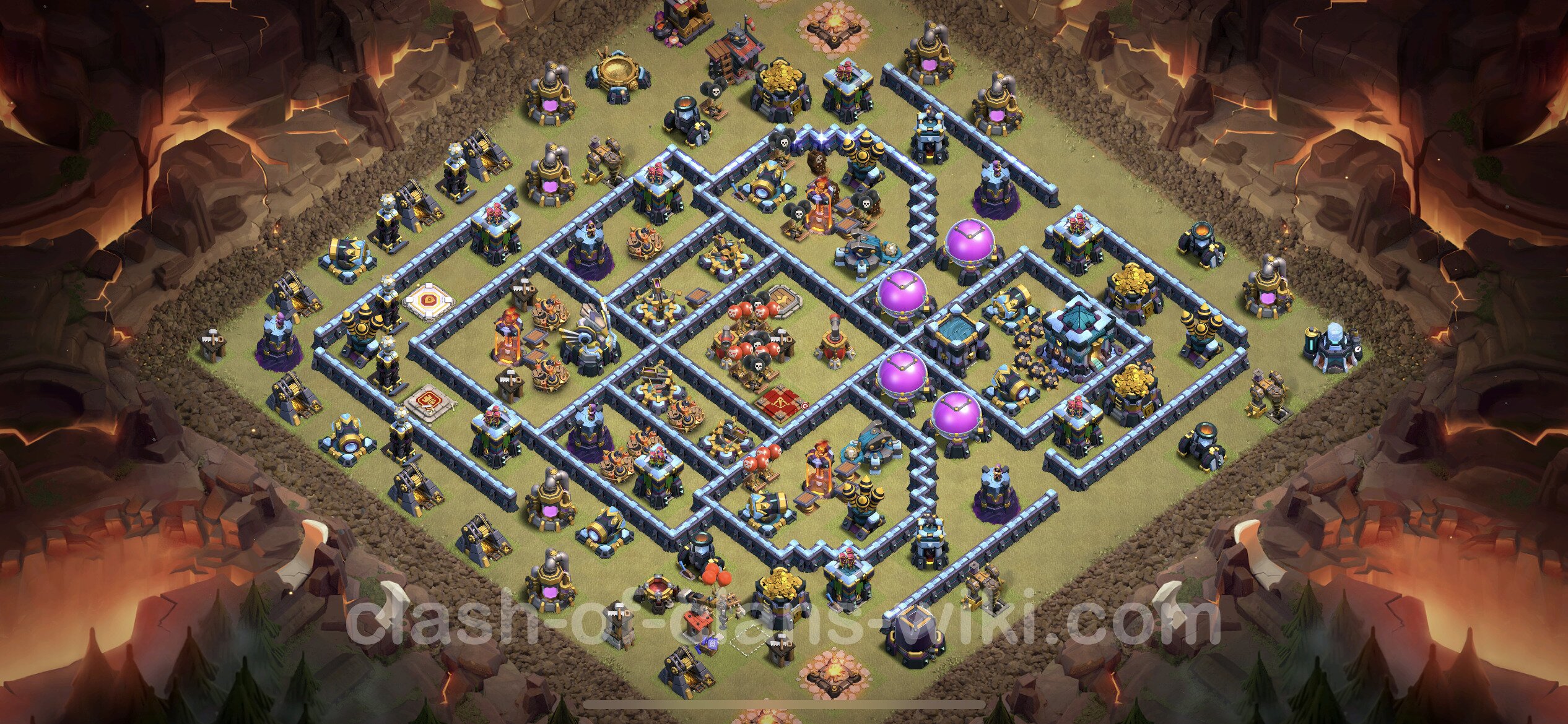 Best War Base TH13 with Link, Anti 3 Stars, Anti Everything - Town Hall Level 13 CWL Base Copy, #77