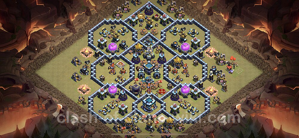 Best War Base TH13 with Link, Anti Everything 2021 - Town Hall Level 13 CWL Base Copy, #135
