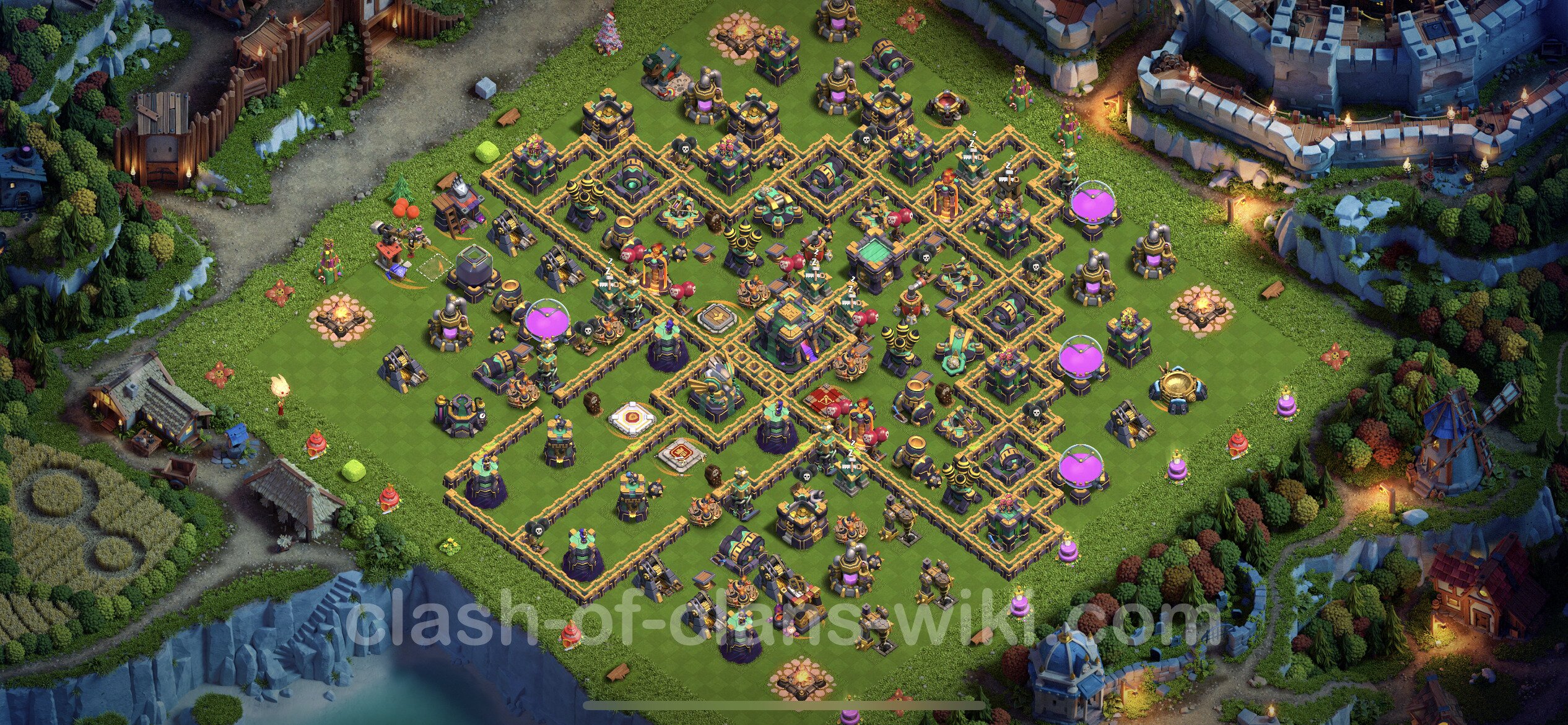 Trophy (Defense) Base TH14 with Link - Clash of Clans 2022 - Town Hall ...