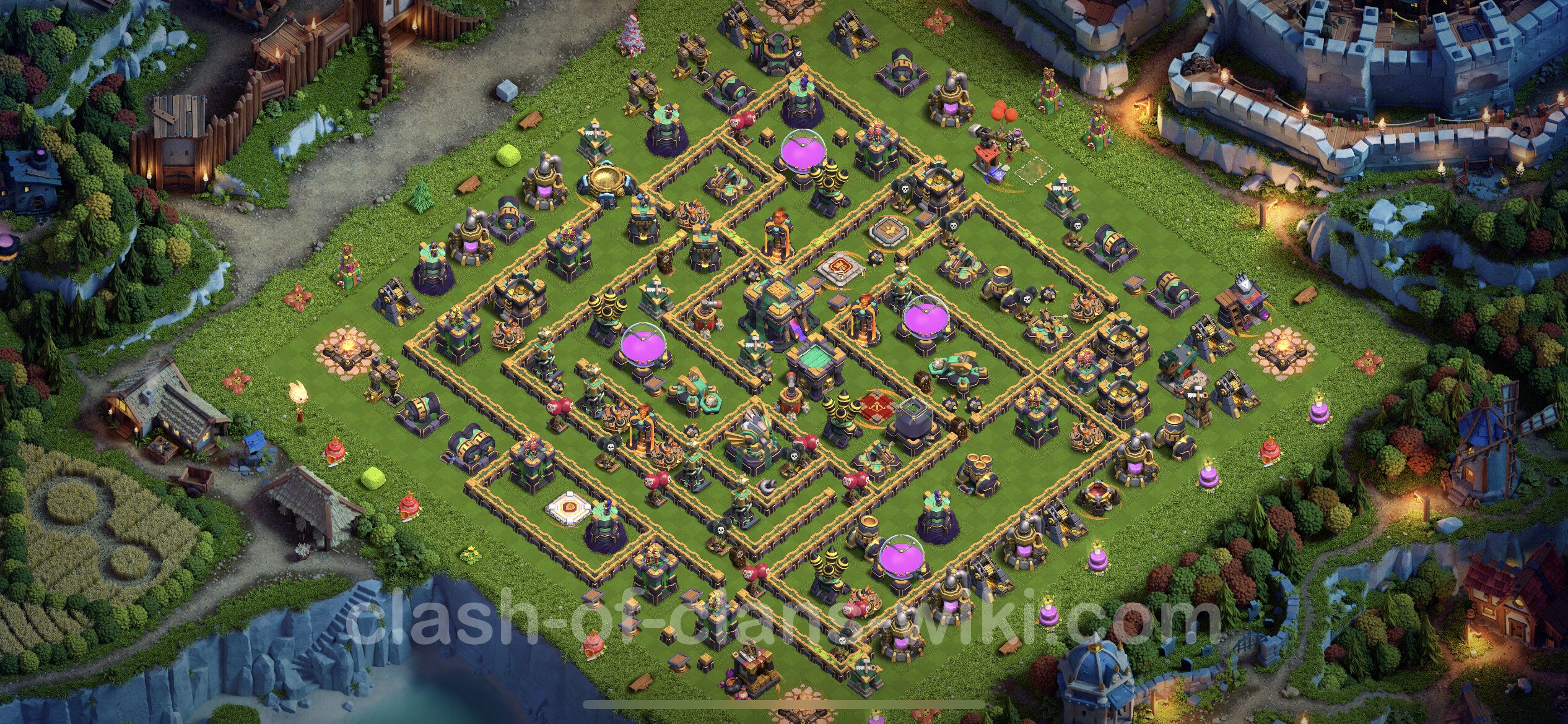 Gute Base Rathaus Level 14 + Link für Verteidigung - COC Clash of Clans ...