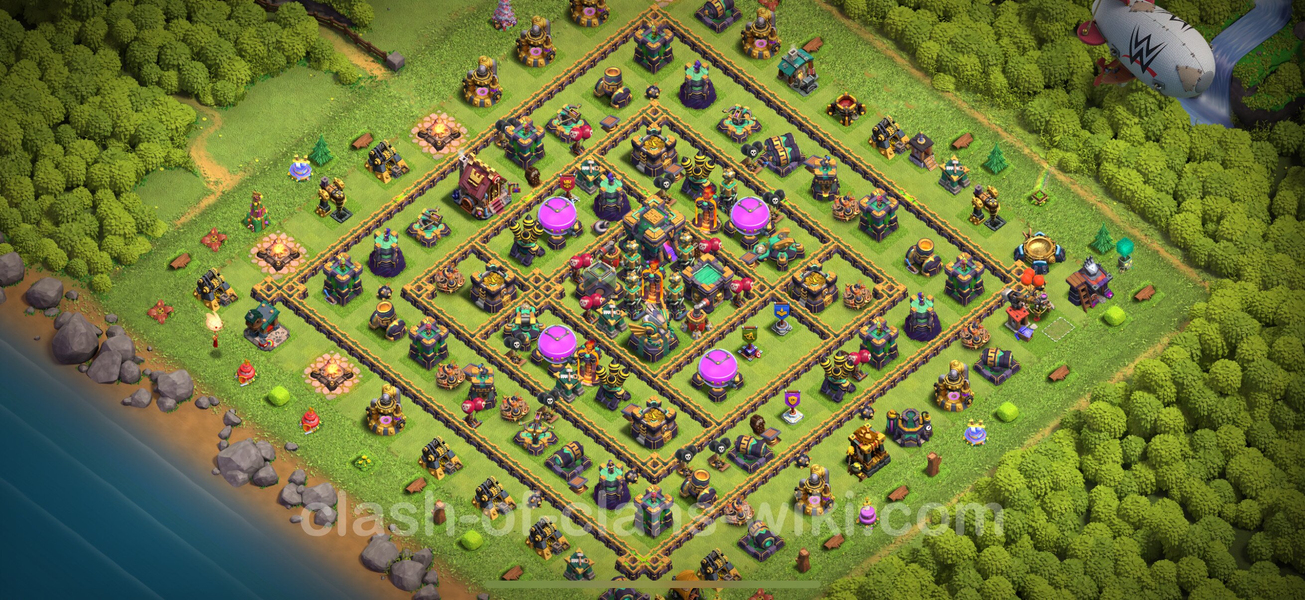 Best Anti 2 Stars Base TH14 with Link 2023 - Town Hall Level 14 Base ...
