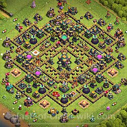 Best TH14 Base Layouts with Links 2021 - Copy Town Hall Level 14 COC ...