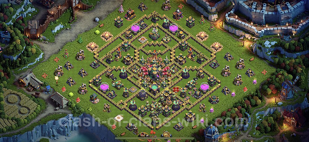Best Anti 3 Stars Base TH14 with Link, Hybrid 2023 - Town Hall Level 14 ...