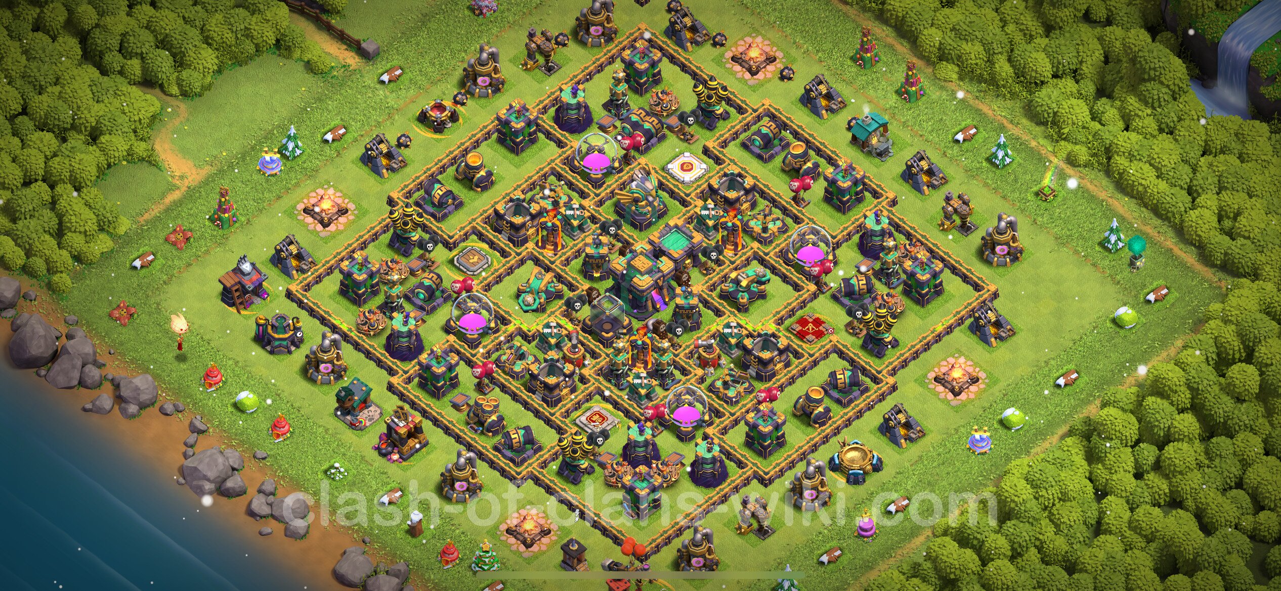 Farming Base TH14 with Link, Hybrid, Legend League - Clash of Clans ...