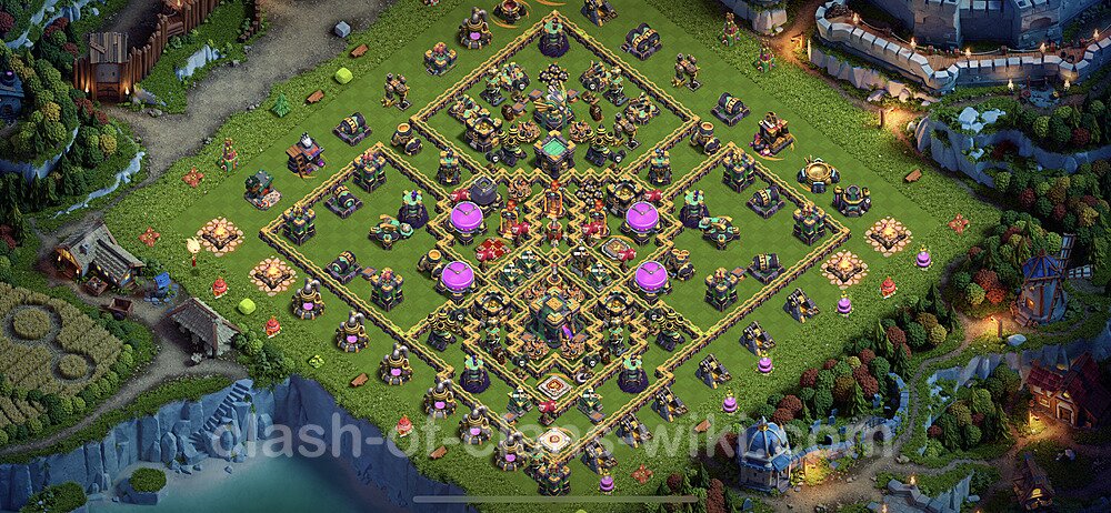 Gute Farm Base Rathaus Level 14 + Link, Anti Alles - COC Clash of Clans ...