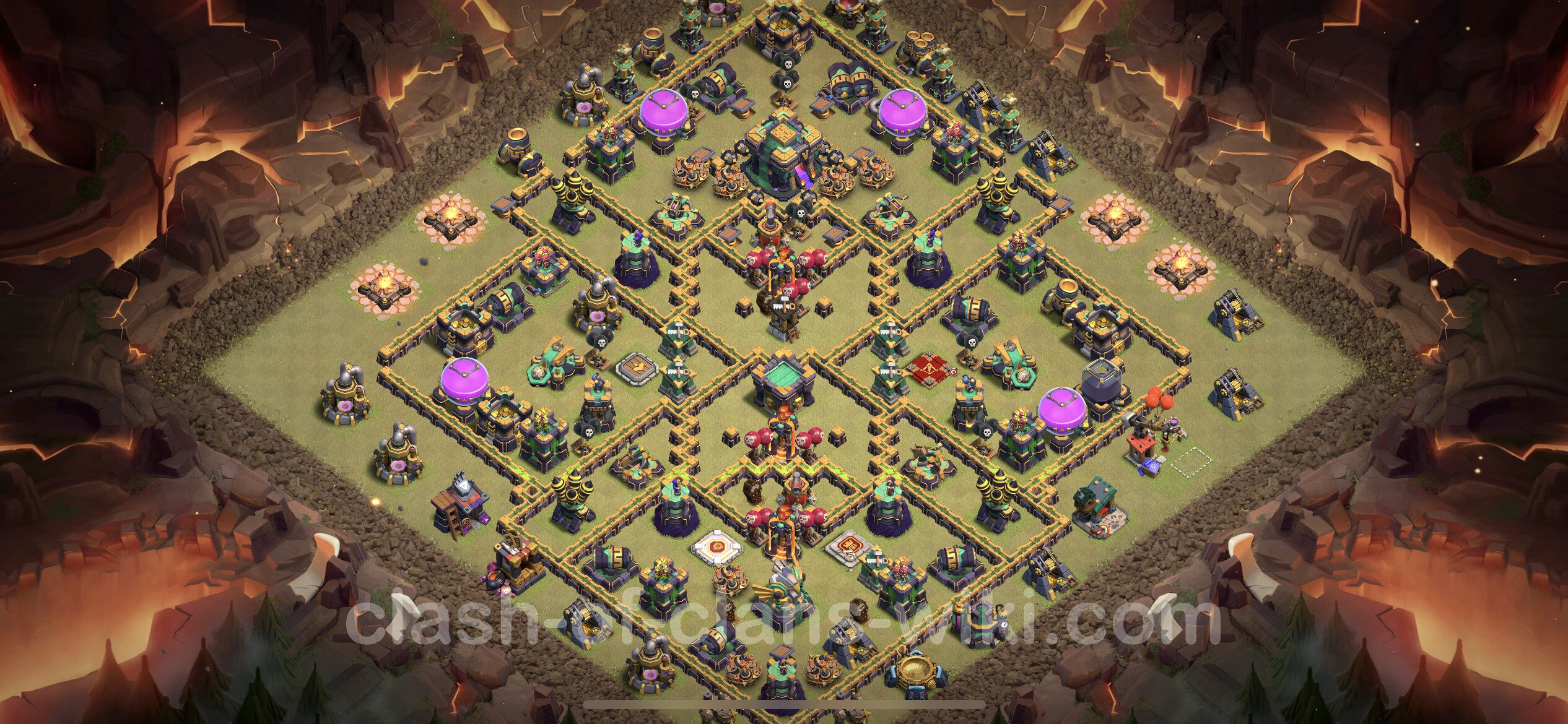 Best War Base TH14 with Link, Anti Everything, Hybrid - Town Hall Level ...