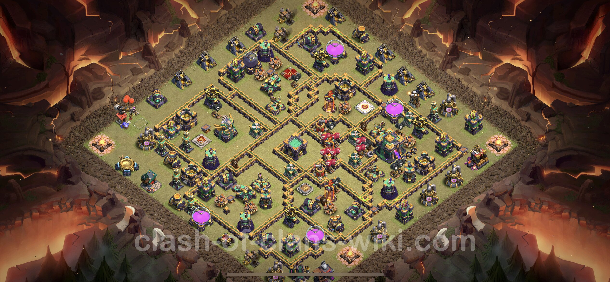Best War Base TH14 with Link, Hybrid 2022 - Town Hall Level 14 CWL Base ...
