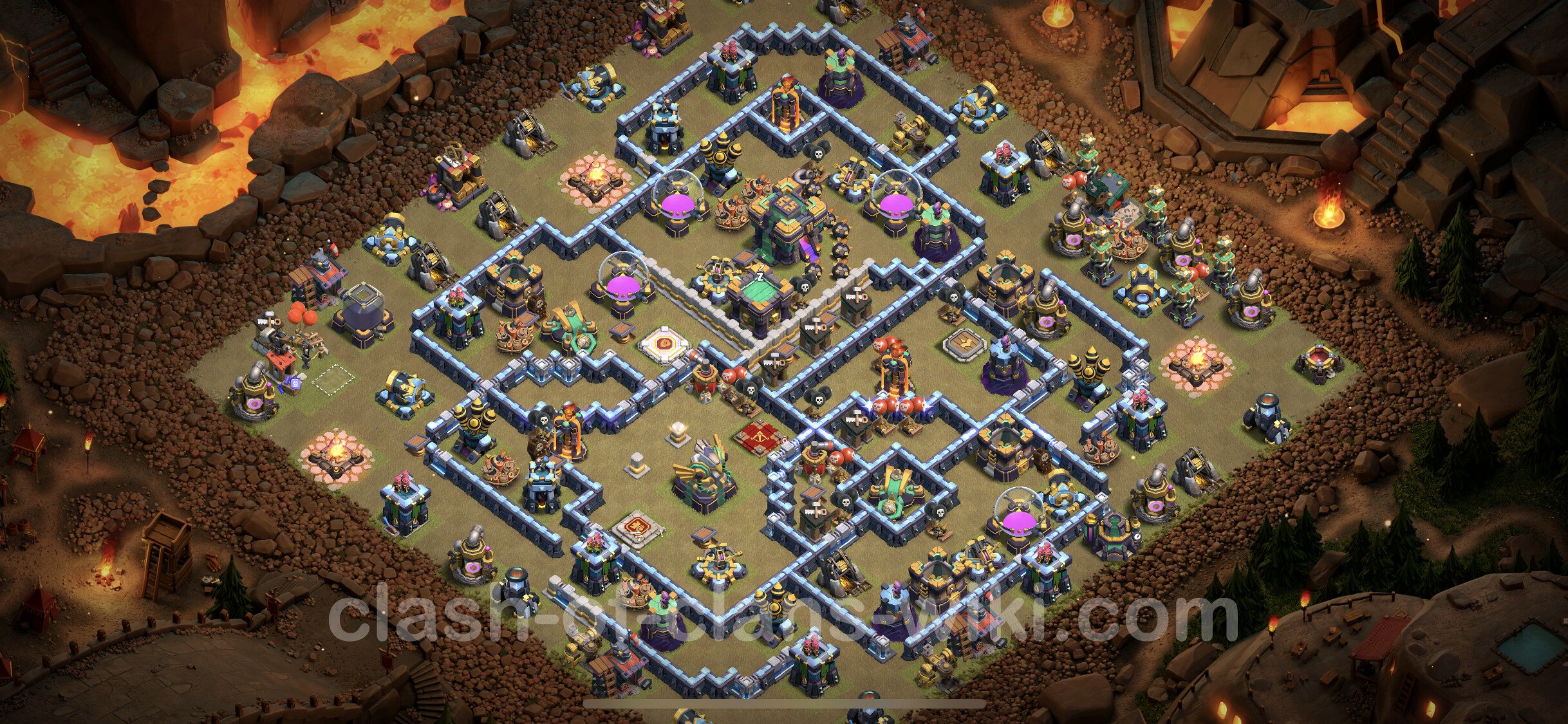 Best War Base TH14 with Link - Town Hall Level 14 CWL Base Copy, #75