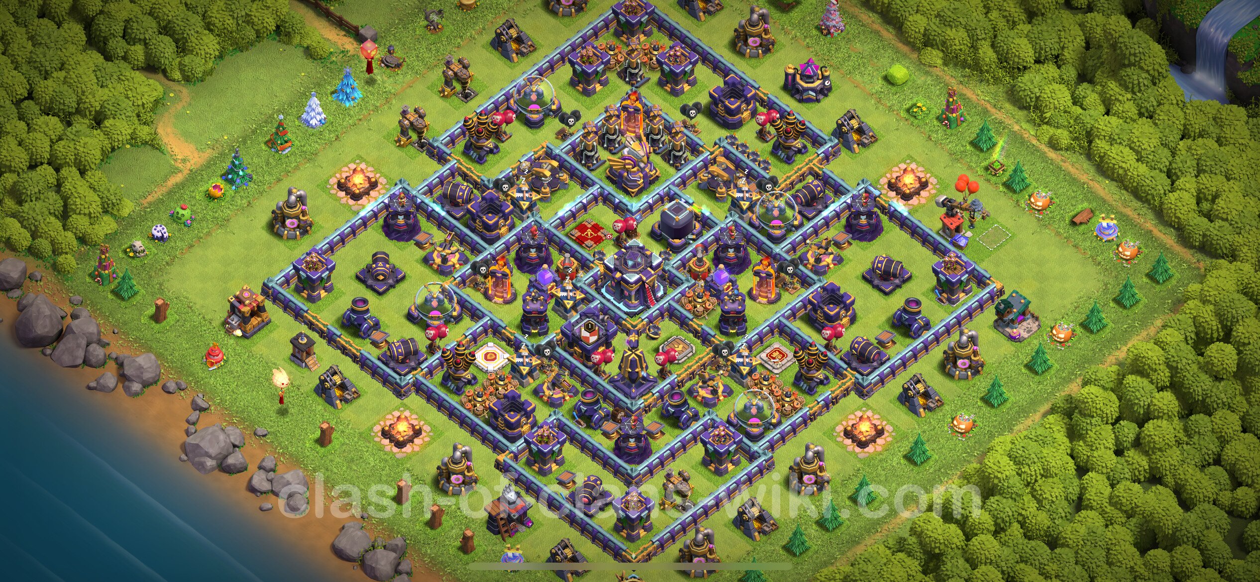 Best Anti 2 Stars Base TH15 with Link, Hybrid 2023 - Town Hall Level 15 Base Copy, #1010