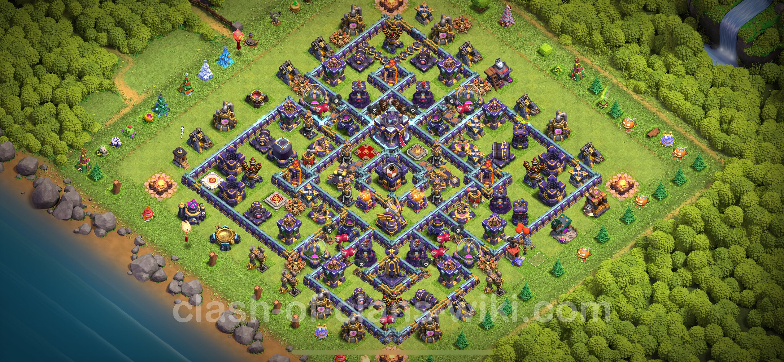 Best Anti 2 Stars Base TH15 with Link, Hybrid 2023 - Town Hall Level 15 ...