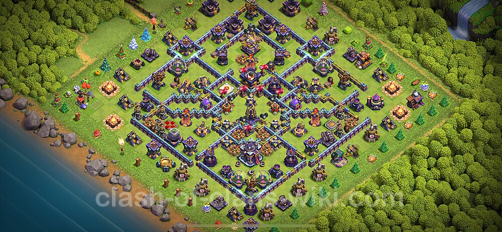 Trophy (Defense) Base TH15 with Link - Clash of Clans 2023 - Town Hall Level 15 Base Copy, #1293