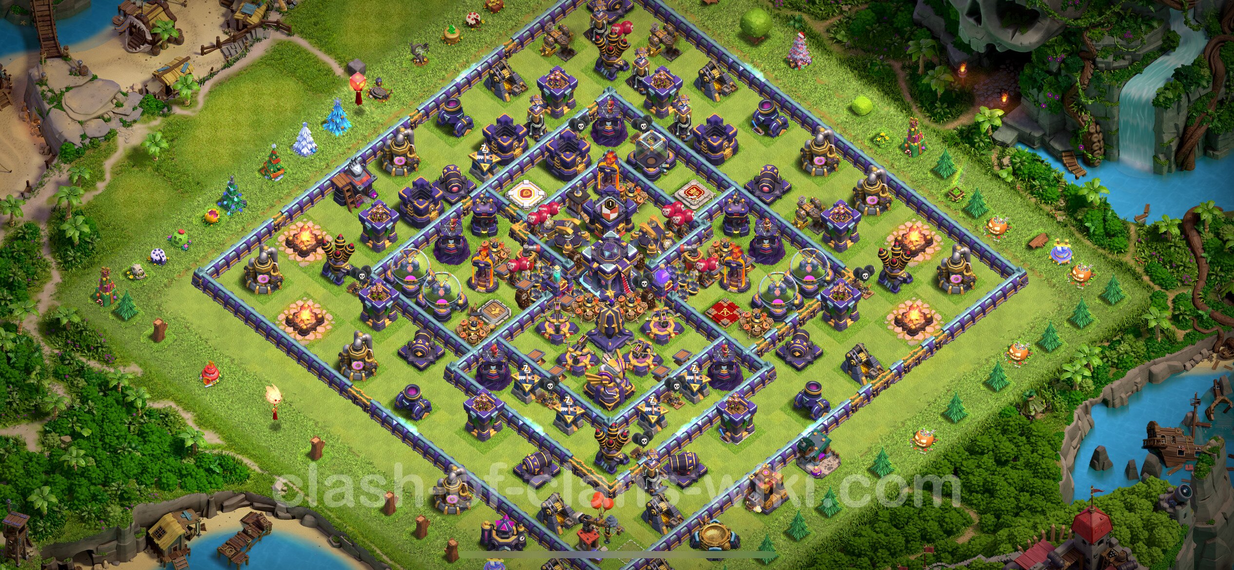 Gute Farm Base Rathaus Level 15 + Link, Anti Alles, Hybrid - COC Clash ...