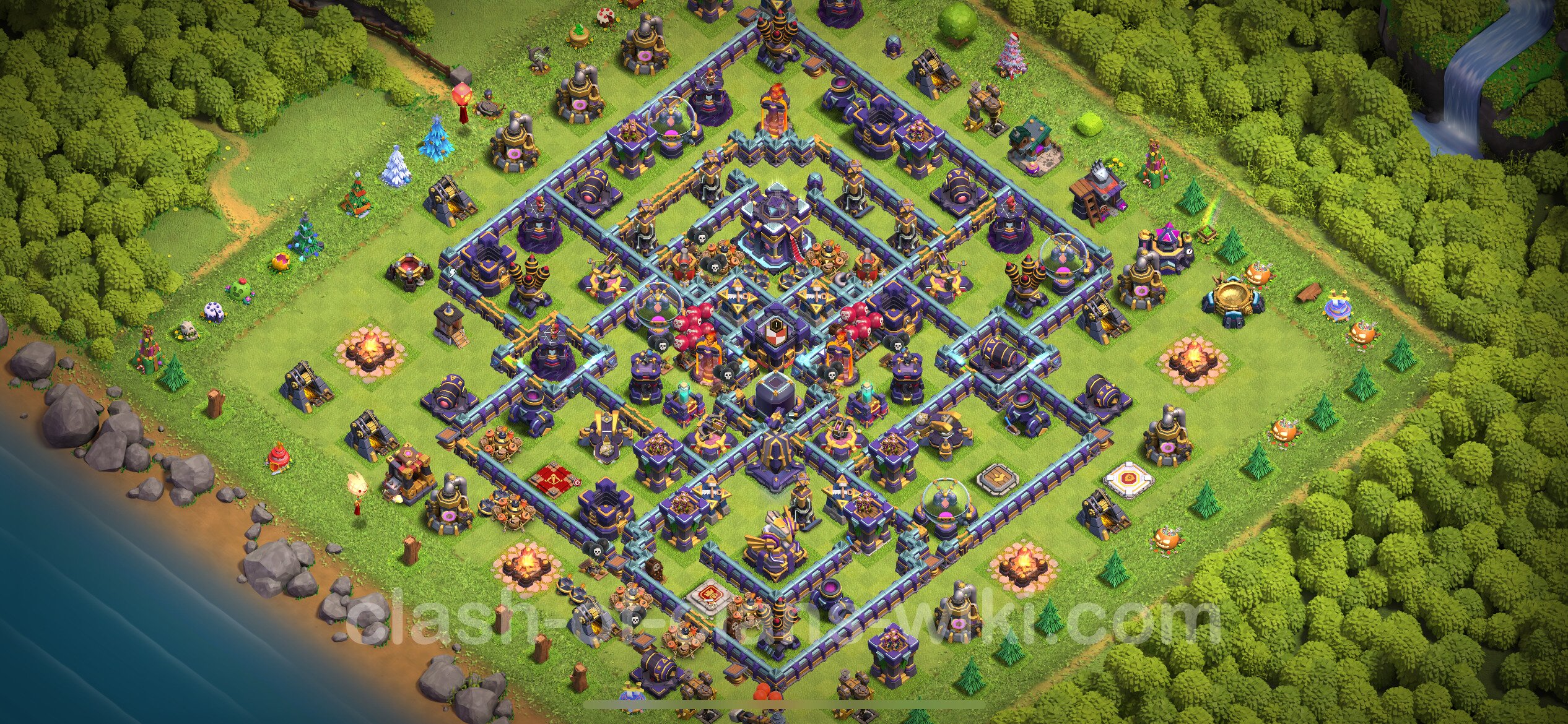 Farming Base TH15 with Link, Anti 3 Stars, Hybrid - Clash of Clans 2023 ...