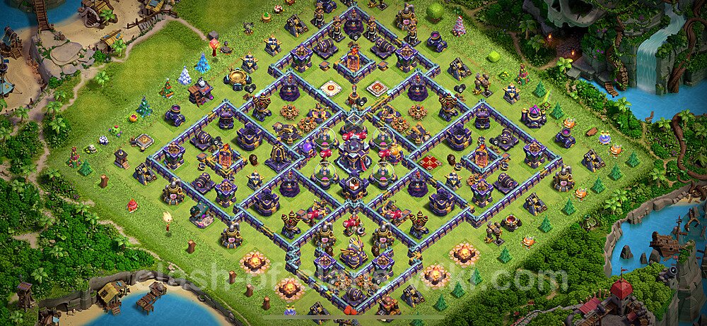 Farm Base Hôtel de Ville niveau 15 + Lien (Link), Hybride - Village HDV 15 / TH15 - Clash of ...