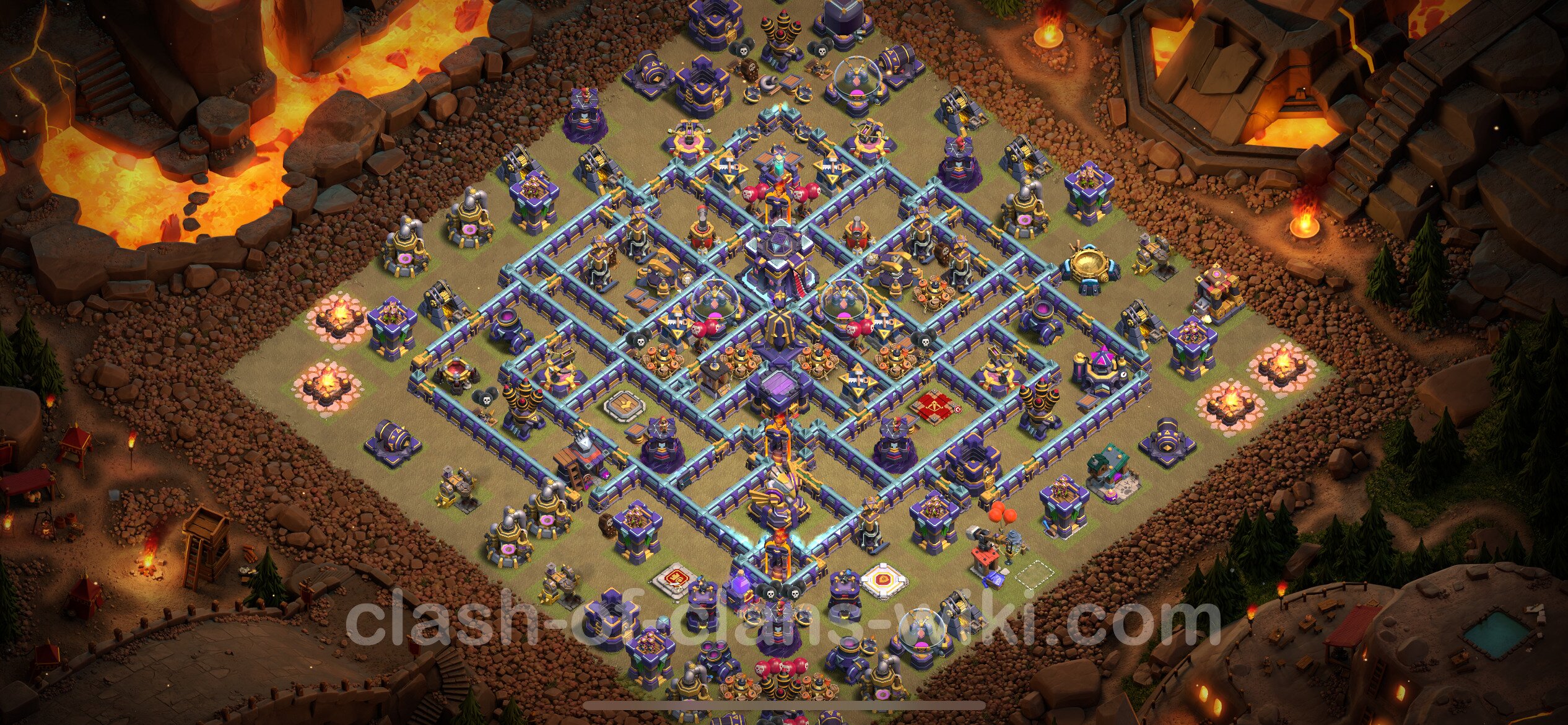 Diseño para Guerra Ayuntamiento nivel 15 Copiar - COC TH15 Aldea ...