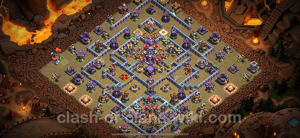 Die Anti 2 Sterne War Base RH15 + Link, Anti Air / Electro Dragon - COC ...