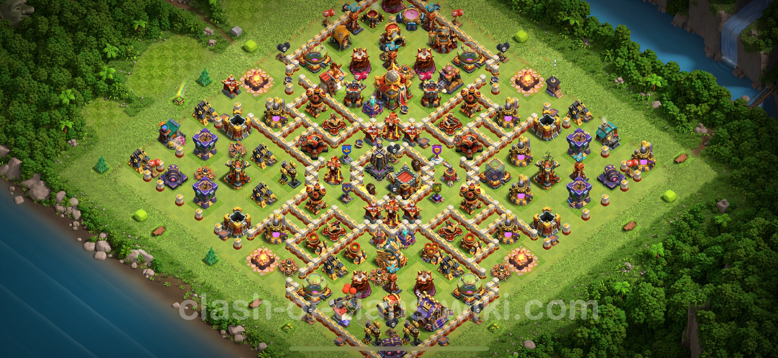 Gute Base Rathaus Level 16 + Link für Verteidigung - COC Clash of Clans ...