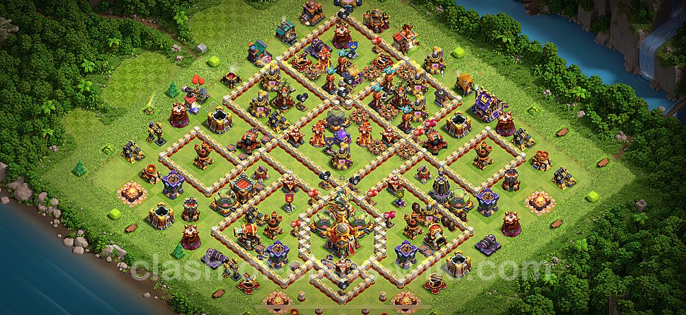 Trophy (Defense) Base TH16 with Link - Clash of Clans 2025 - Town Hall ...