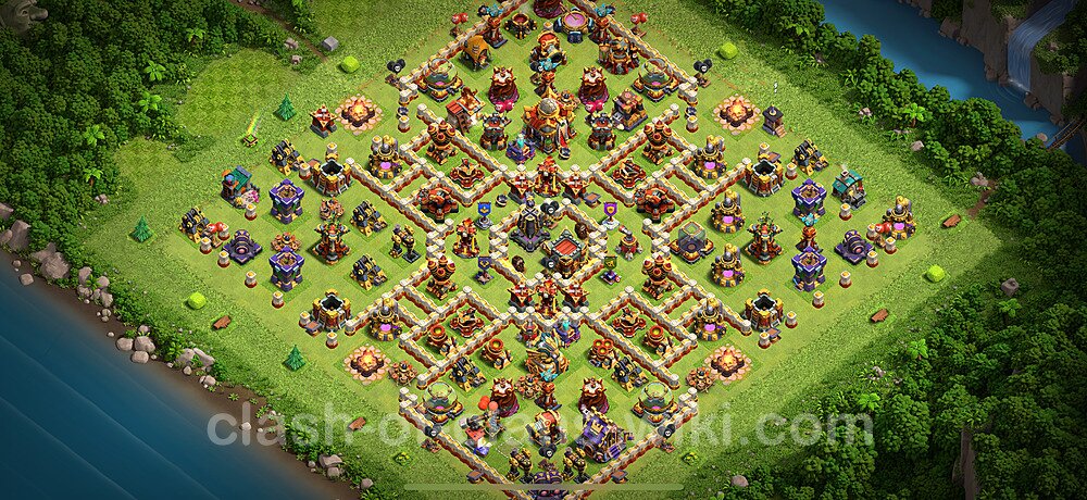 Trophy (Defense) Base TH16 with Link - Clash of Clans 2025 - Town Hall ...