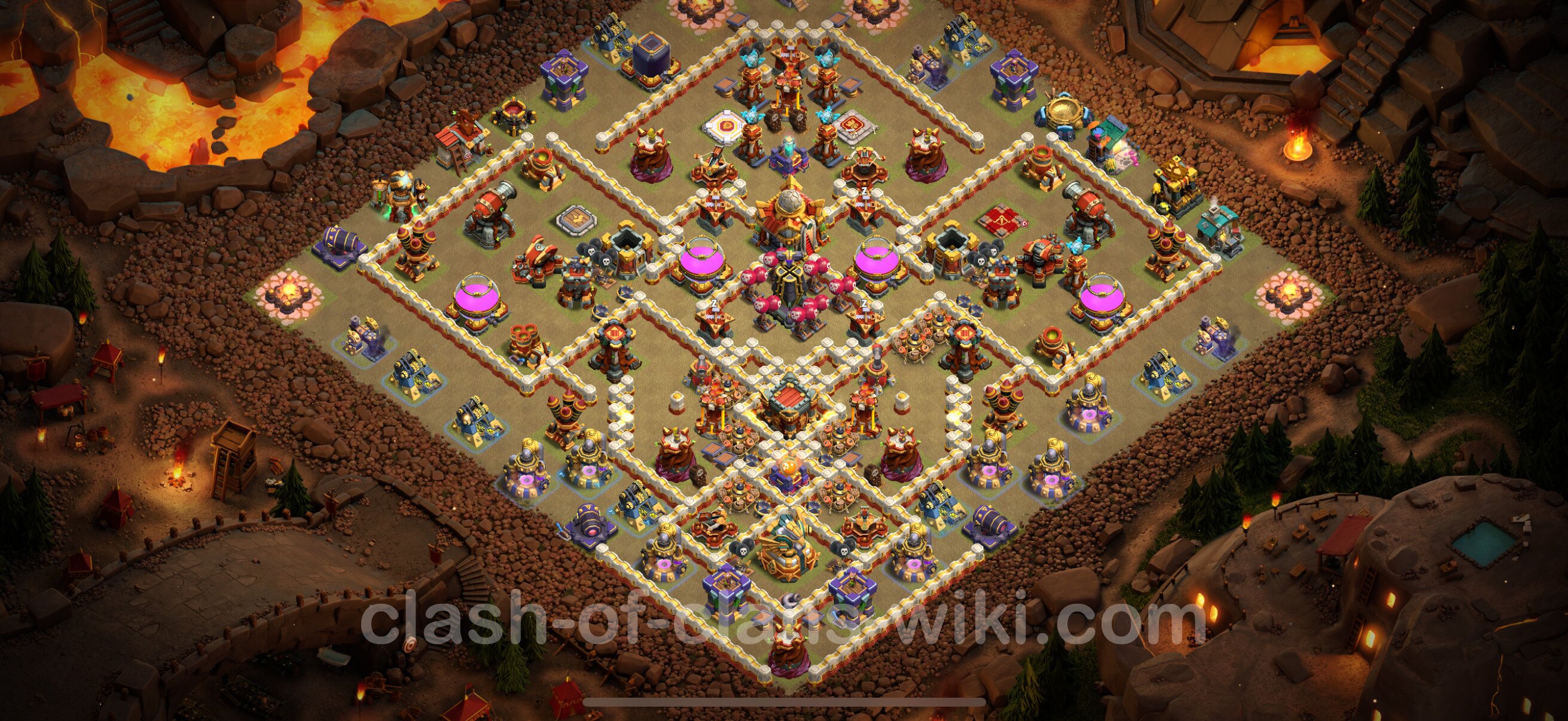 Best Anti 3 Stars War Base TH16 with Link, Anti Everything 2025 - Town ...